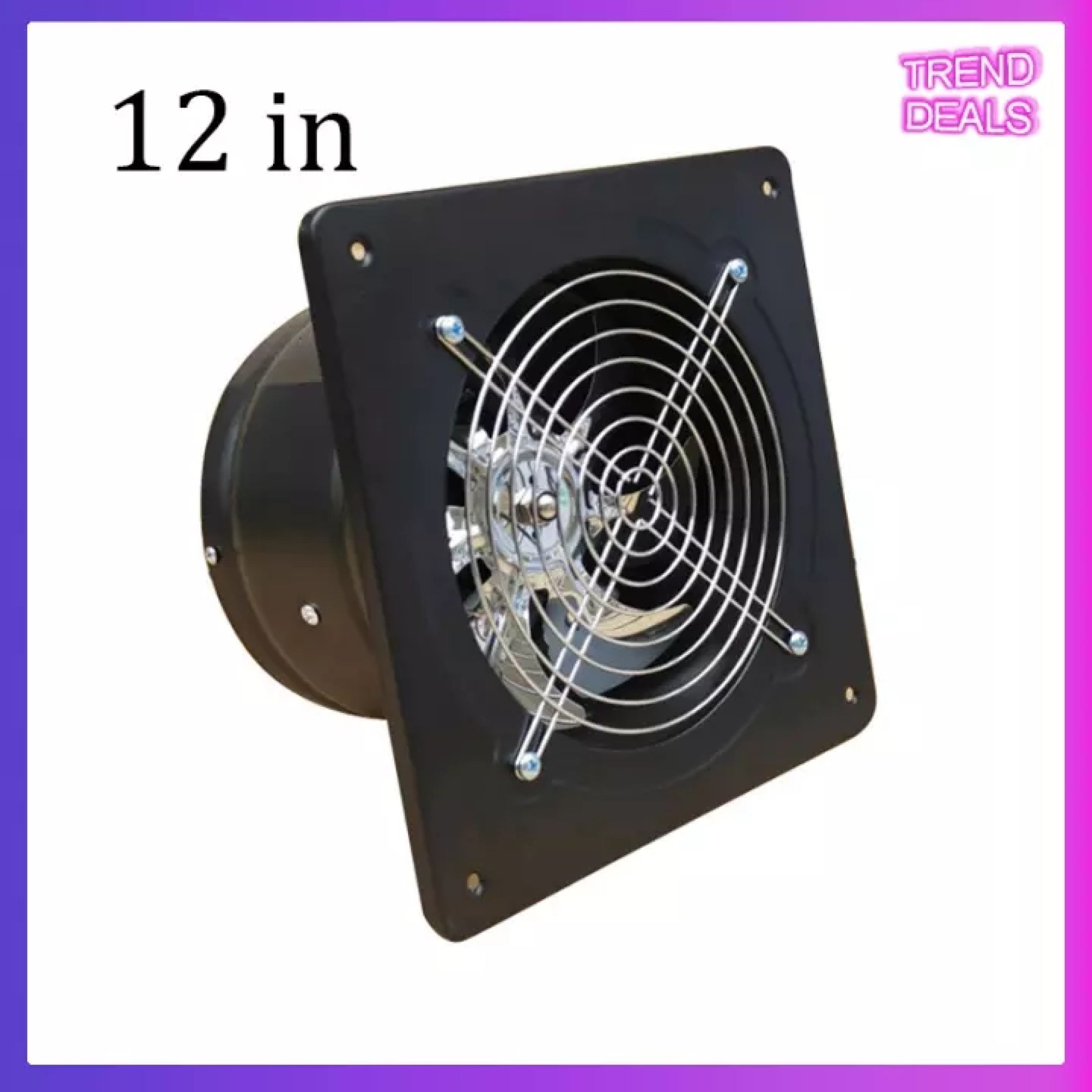 Metal Body Exhaust Fan 8/10/12 inch,Indoor ventilation exhaust fan ...