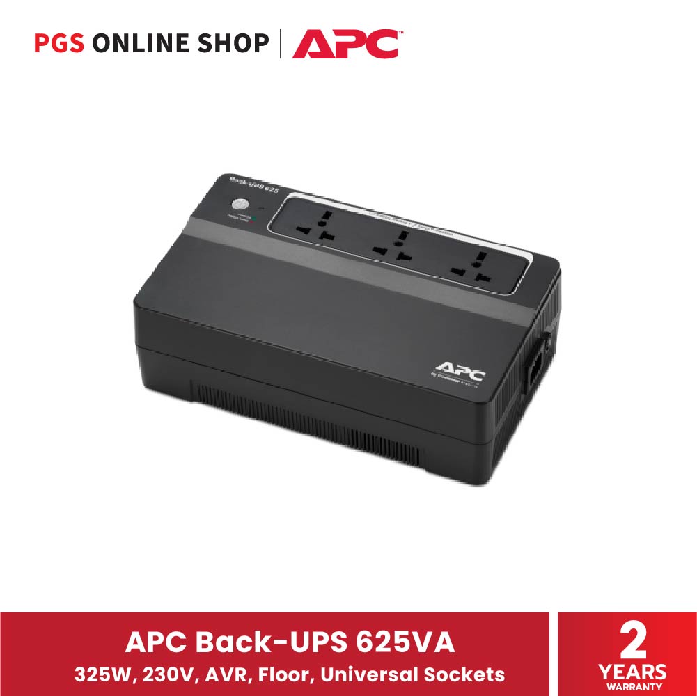 APC Back-UPS 625VA 325W, 230V, AVR, Floor, Universal Sockets เครื่อง ...