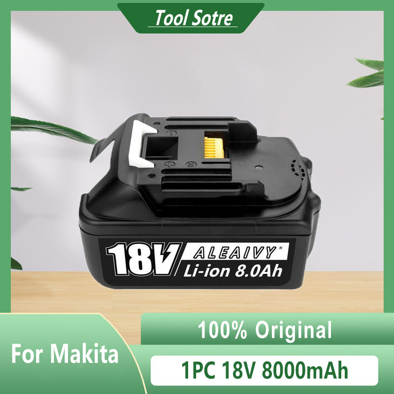 Makita 18V 8000mAh Lithium ion Rechargeable Battery 18v drill Replacement Batteries BL1860 With ...