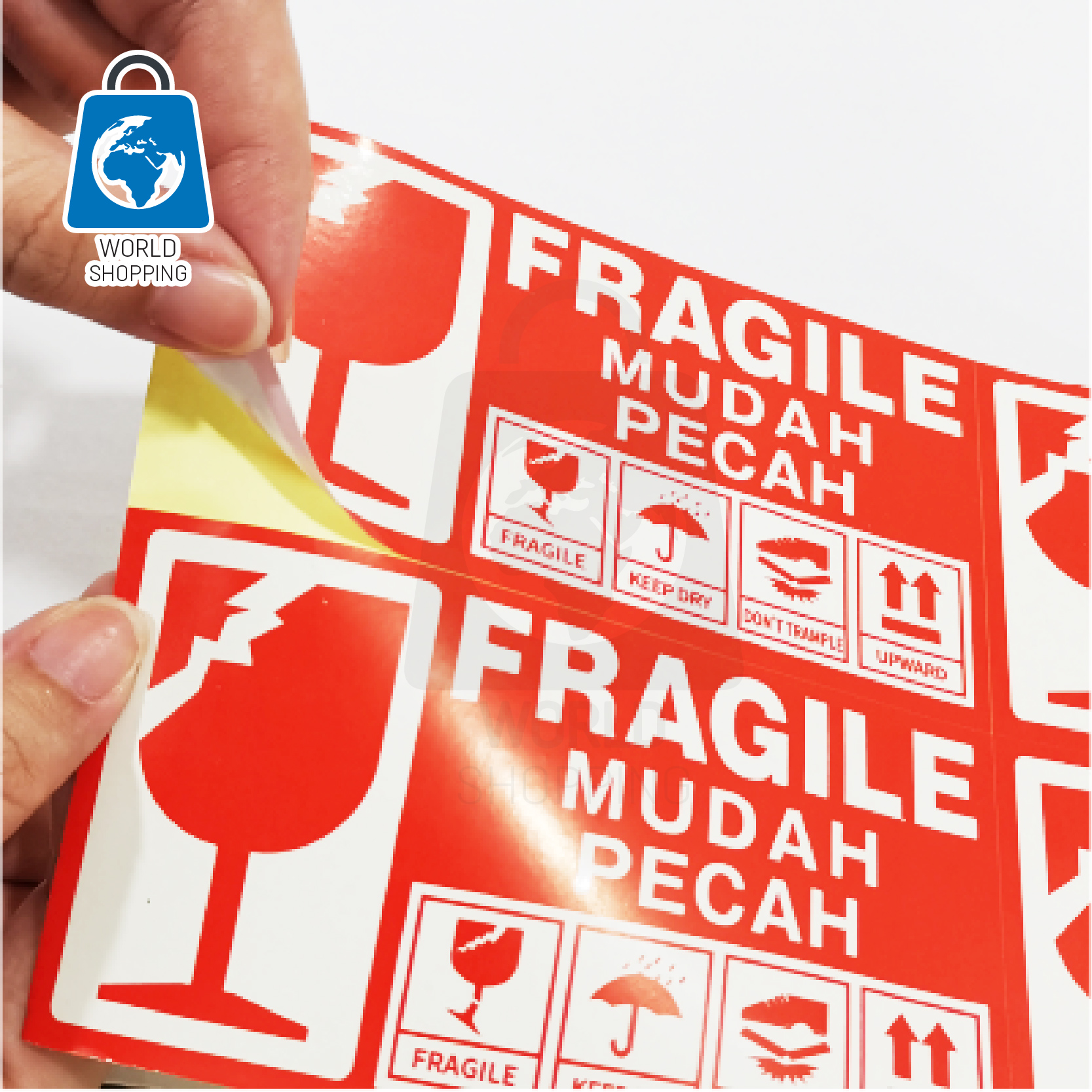 MUDAH PECAH Fragile Sticker Label Caution Sticker Handle With Care | Lazada