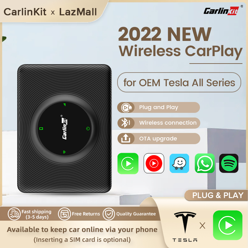 CarlinKit Tesla Wireless CarPlay Adapter for Tesla Model S Model Y ...