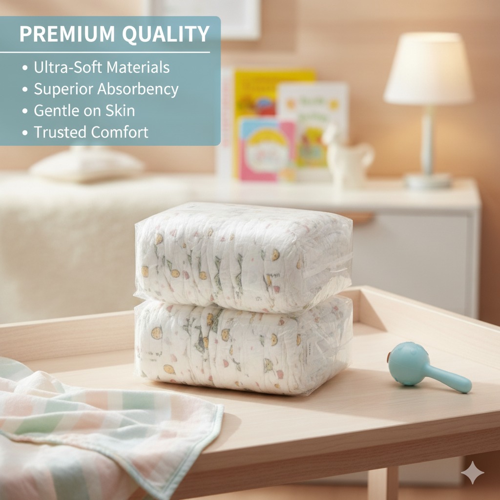 Baby Diapers grade B Cross diapers of Premium Brands (XL)24 | Daraz.pk