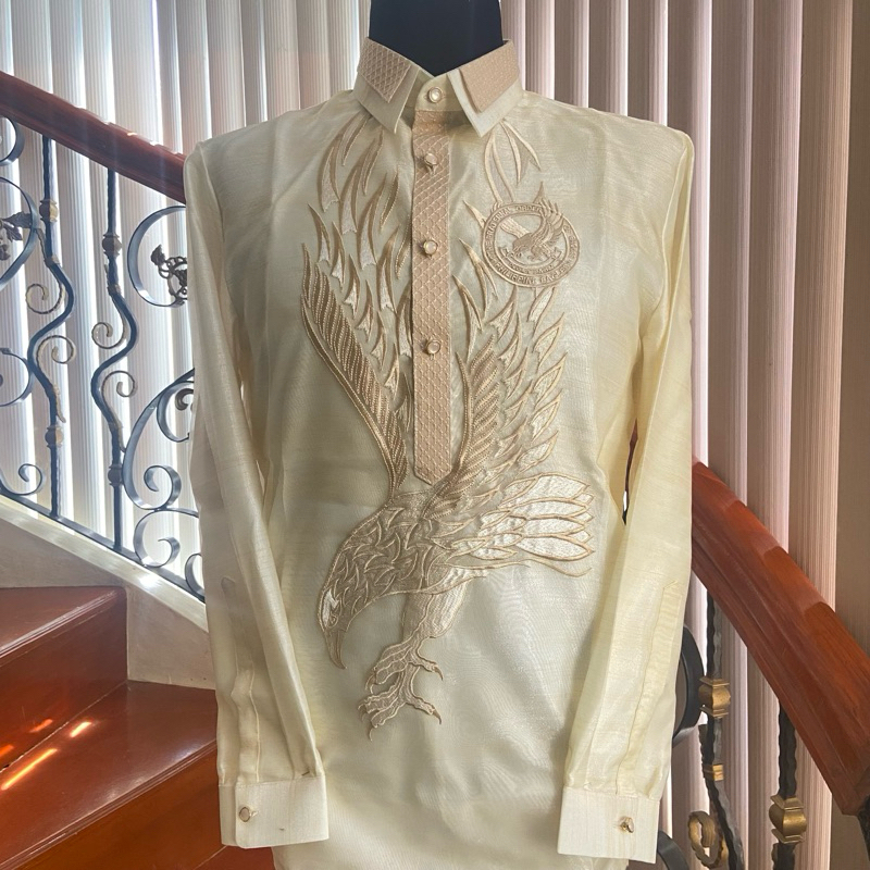 【Manila Ship】 BARONG TAGALOG EAGLE DESIGN/ AGUILA BARONG WITH or ...