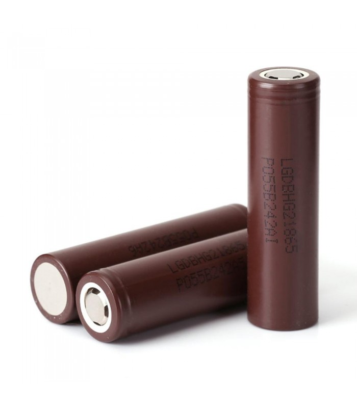 Pair LG Choco 18650 Premium Battery 3.7v 3000mAh 20A Flashlight Battery ...