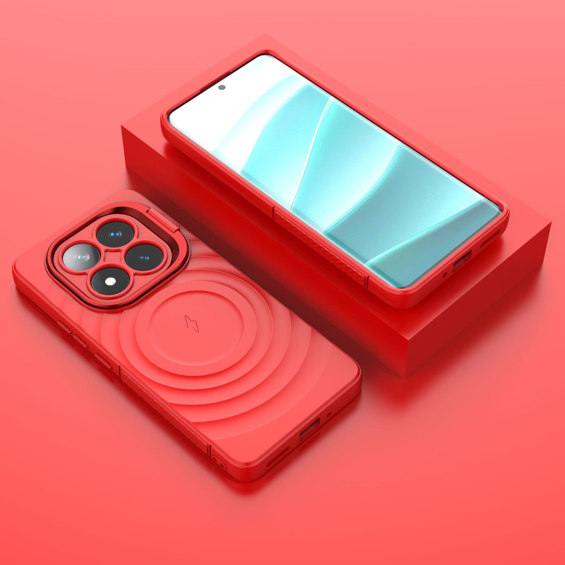 Xiaomi Redmi Note 14 Pro 5G Phone Case,Magnetic Shockproof Phone Case Cover for Xiaomi Redmi ...