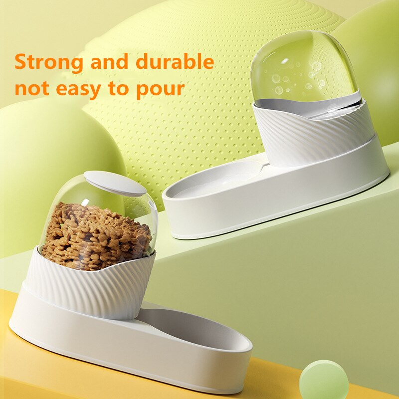 2L/3.5L Pet Dog Cat Automatic Feeders Large Capacity Drinking Waterer ...