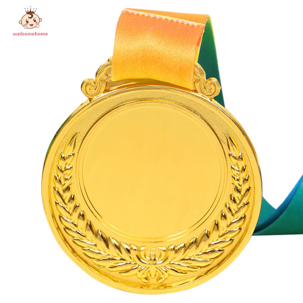 2 Inches Gold Silver Bronze Prize with Neck Ribbon 1st 2nd 3rd Prize ...