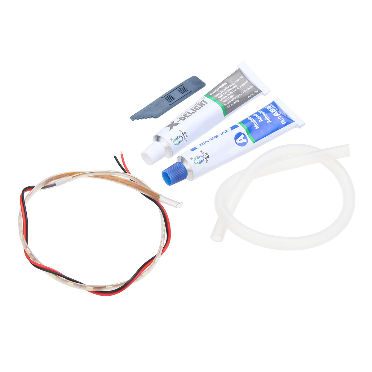 Exhaust Tail Pipe Blue Heated LED Light Motors Strip Modification ...