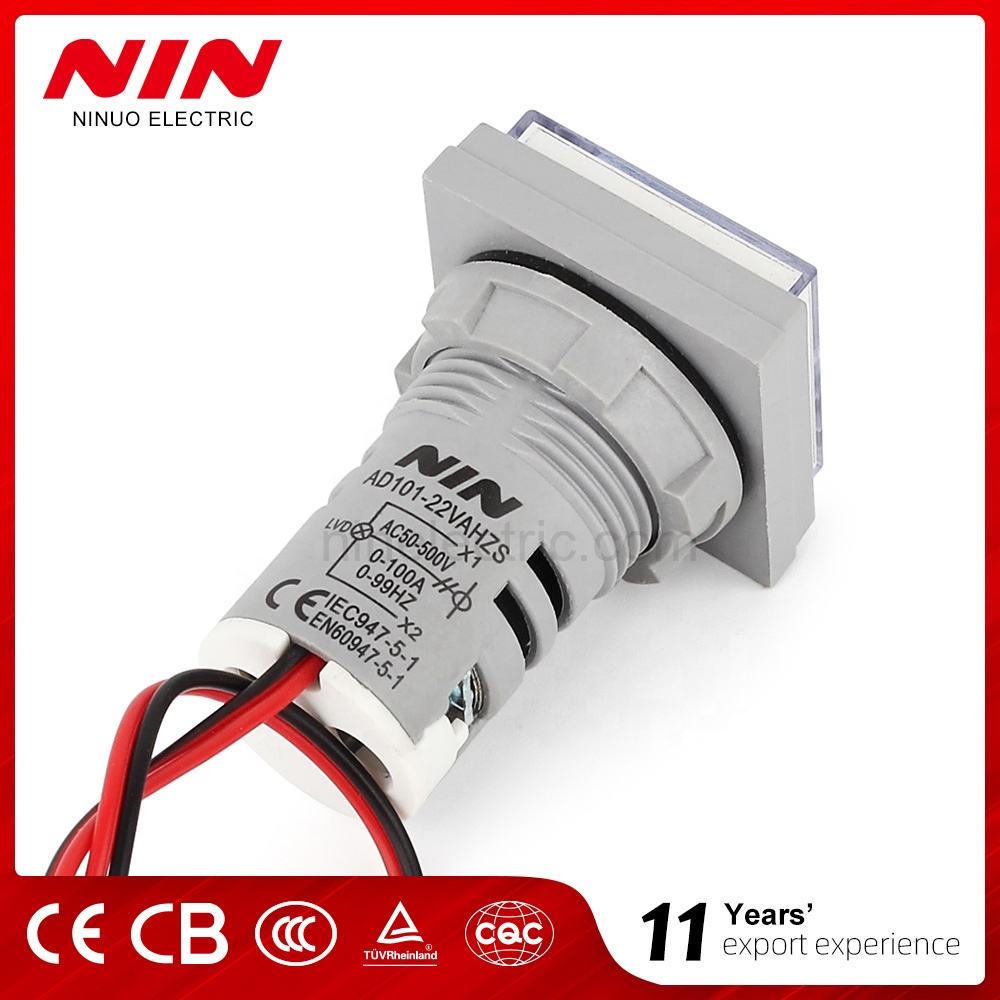 Digital LED Display AC Tester Voltmeter Ammeter Frequency Hertz Voltage ...