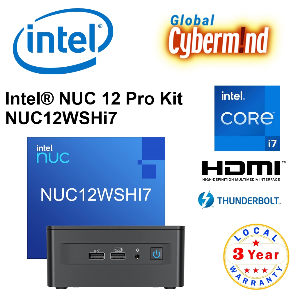 Intel NUC 12 Pro Wall Street Canyon NUC12WSHi7, Latest 12TH GEN Intel ...