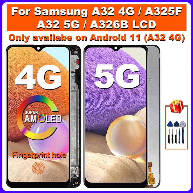 NEW AMOLED For Samsung Galaxy A32 4G LCD SM-A325F SM-A325M Display ...