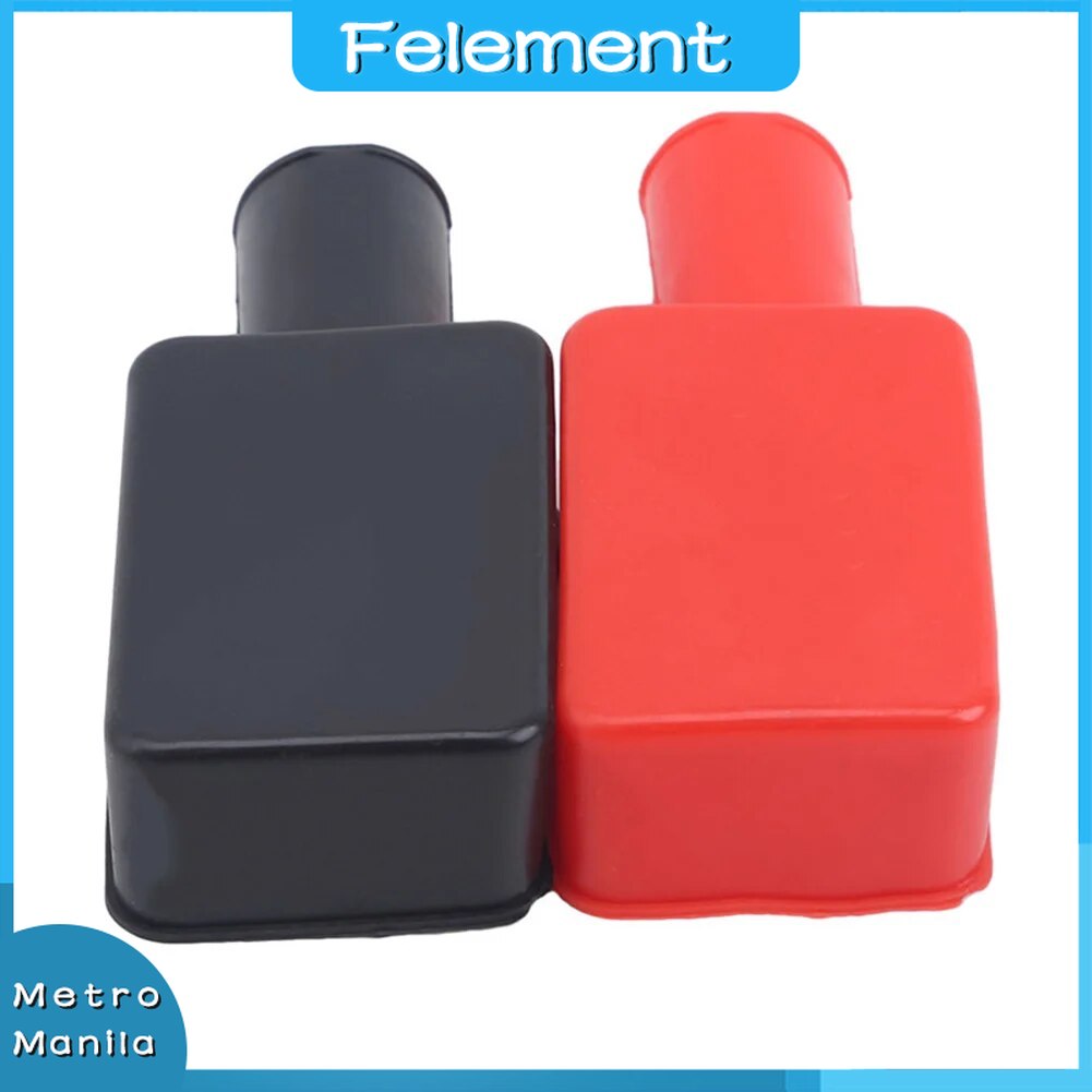 2pcs Car Battery Terminal Cover Battery Insulating Protector Negative ...