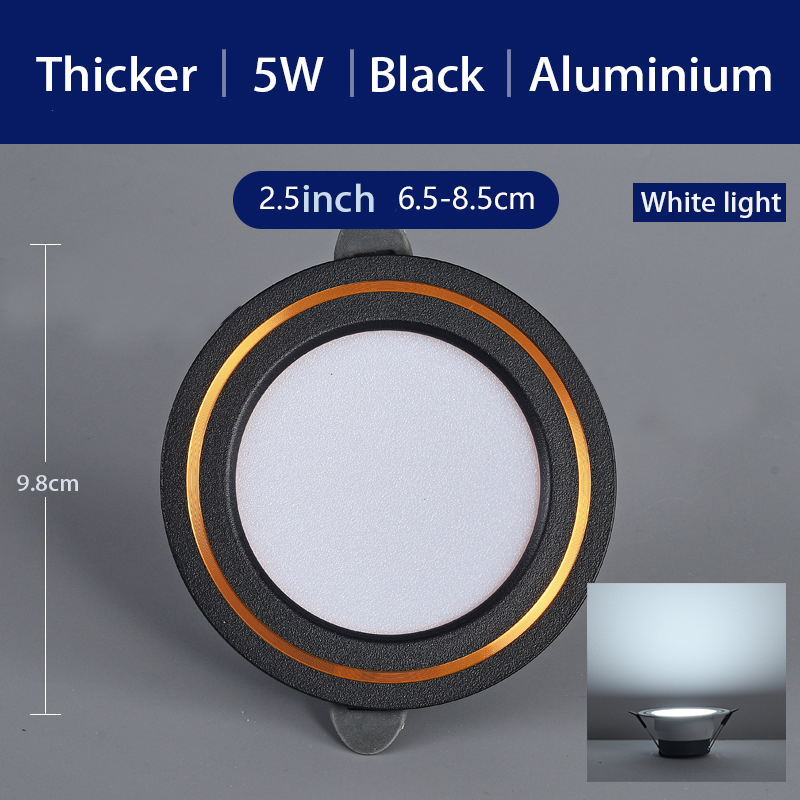 LED Ceiling Light Recessed Downlight 220V 5W/7W Pin Lights For Ceiling ...