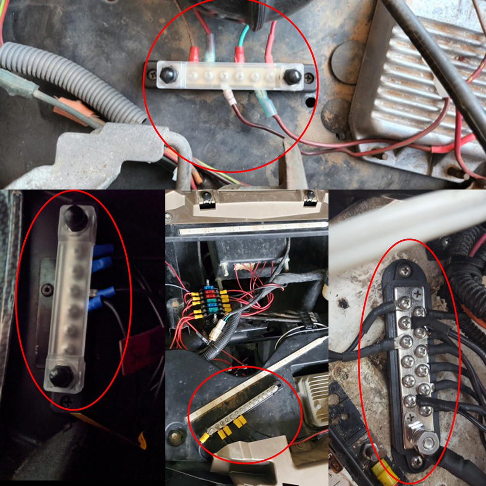 Terminal Block Studs with Transparent Cover Power Distribution Block ...