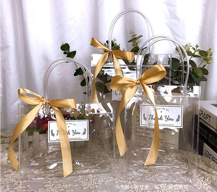 50pcs Transparent PVC Bag Door gift Bag Goodies Bag | Lazada