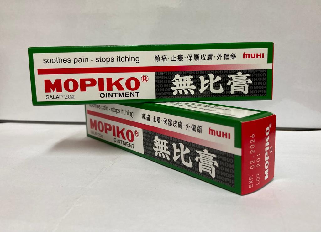 Soothes pain Stop itching MOPIKO Ointment (20g x 2ps) 镇痛. 止痒. 保护皮肤. 外伤药 ...