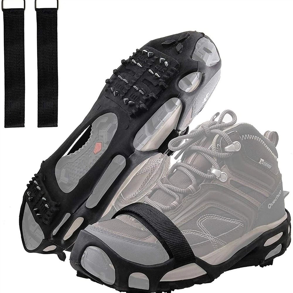 Durable 24 Studs Ice Snow Traction Cleats Stretch Rubber Wear-resistant ...
