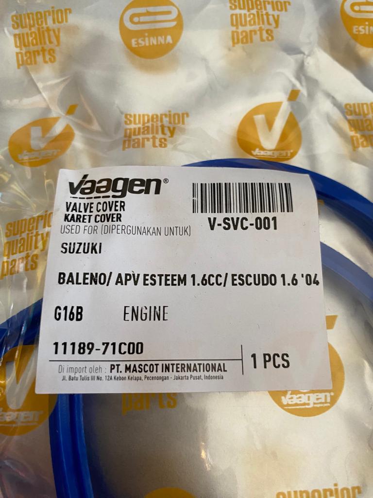 PACKING TUTUP KLEP/PACKING VALVE COVER/PAK DEK KLEP BALENO/APV/ESTEEM 1 ...