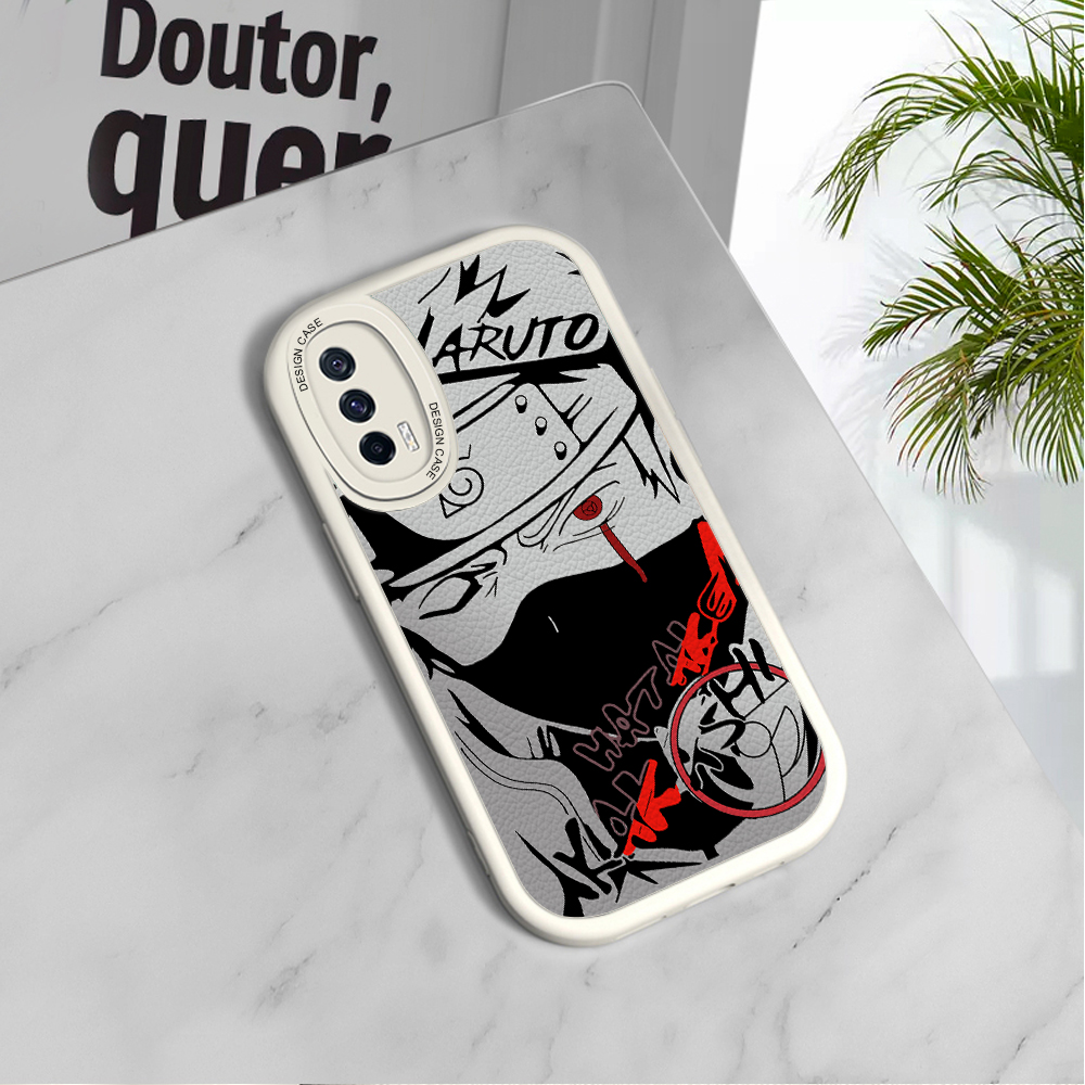 YYDS for Vivo Y16 Back Cover Anime Naruto PU Leather Case Soft Thin ...