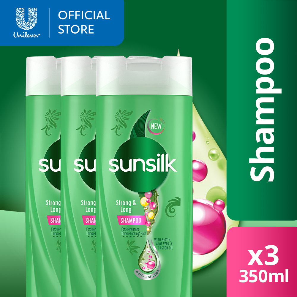 Sunsilk Strong and Long Hair Strengthening Aloe Vera Shampoo for Long ...