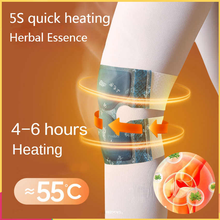 Self-heating Knee Warming Patch Disposable Wormwood Hot Compress Knee ...