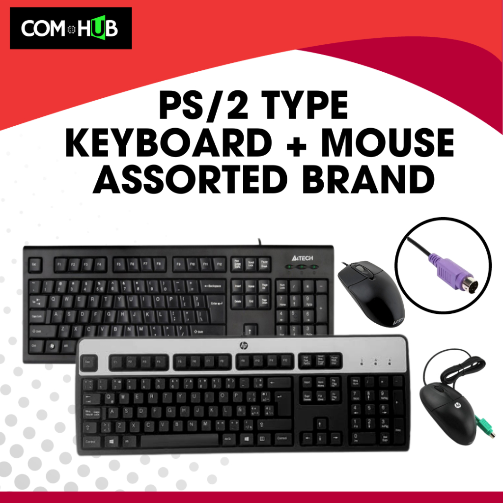 Com Hub PC | USED PS2 Keyboard and Mouse Heavy Duty (ASSORTED BRAND ...