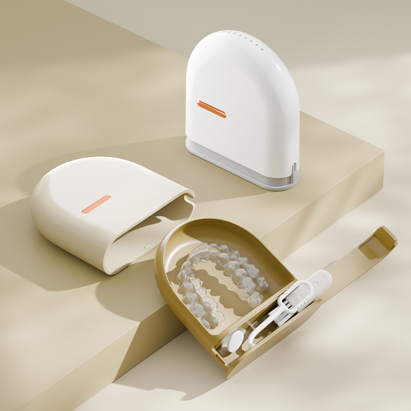 Retainer Case Portable Mouth Guard Box Oral Cleaning False Teeth ...