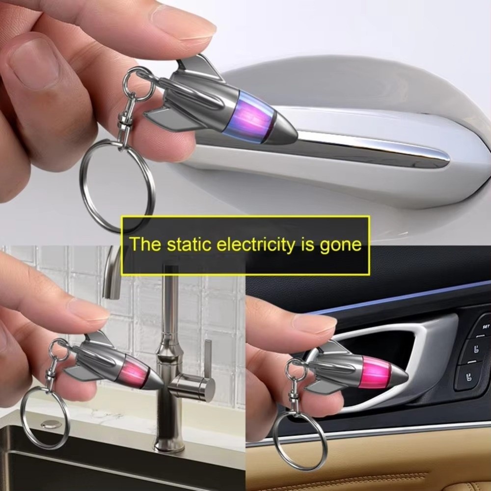Durable Portable Anti-Static Keychain ABS Plastic Universal ...