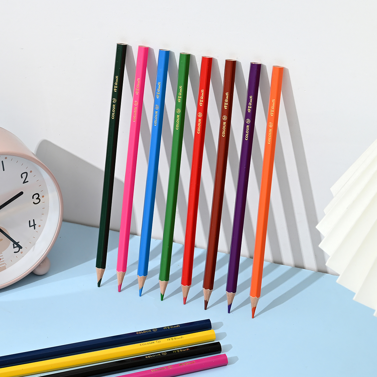 【Limited edition】 12/24/36/48 Vibrant Colors Pre-sharpened Colored ...
