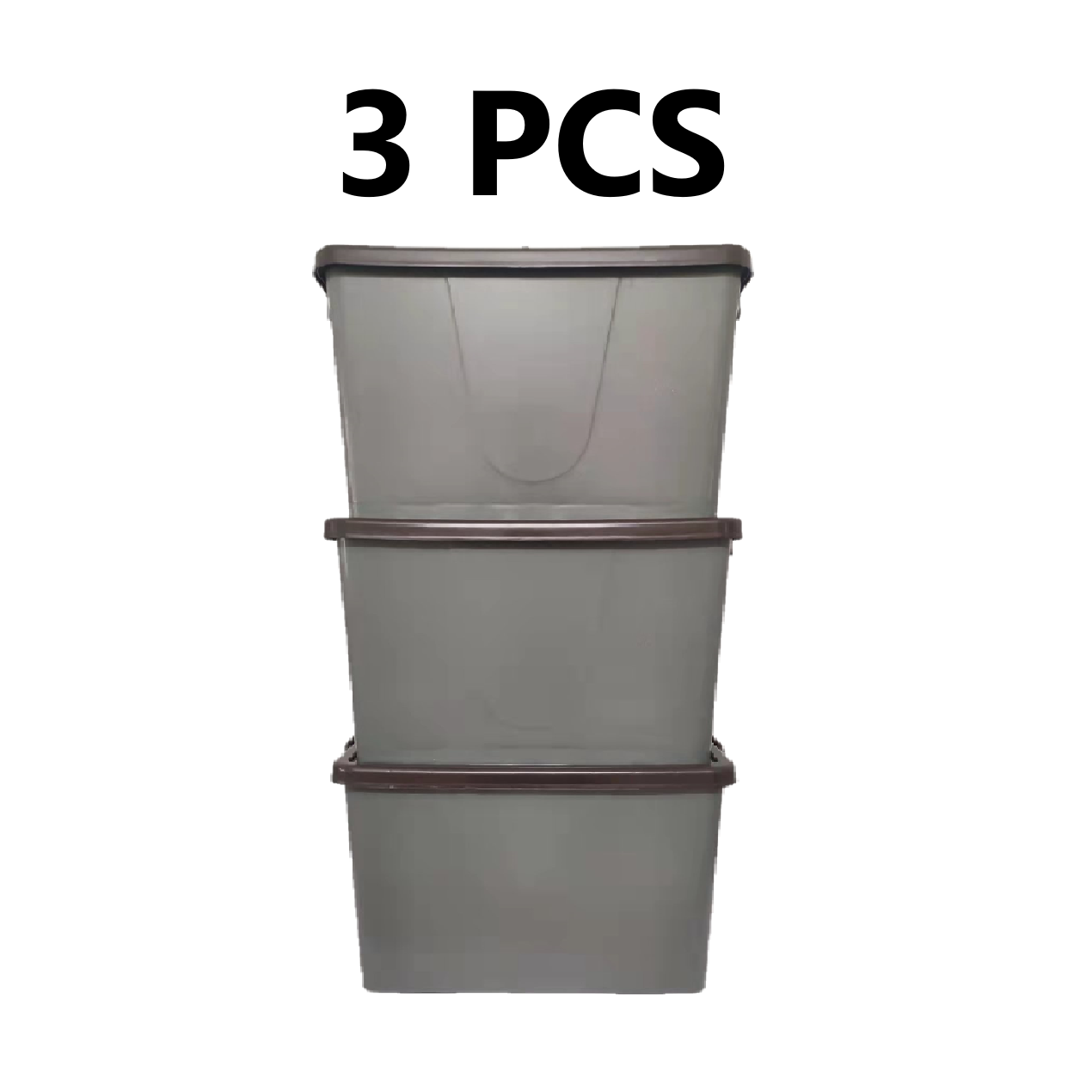 [NEW] BIG 95L HEAVY DUTY PLASTIC STORAGE BOX WITH WHEELS / [BESAR] 95L ...