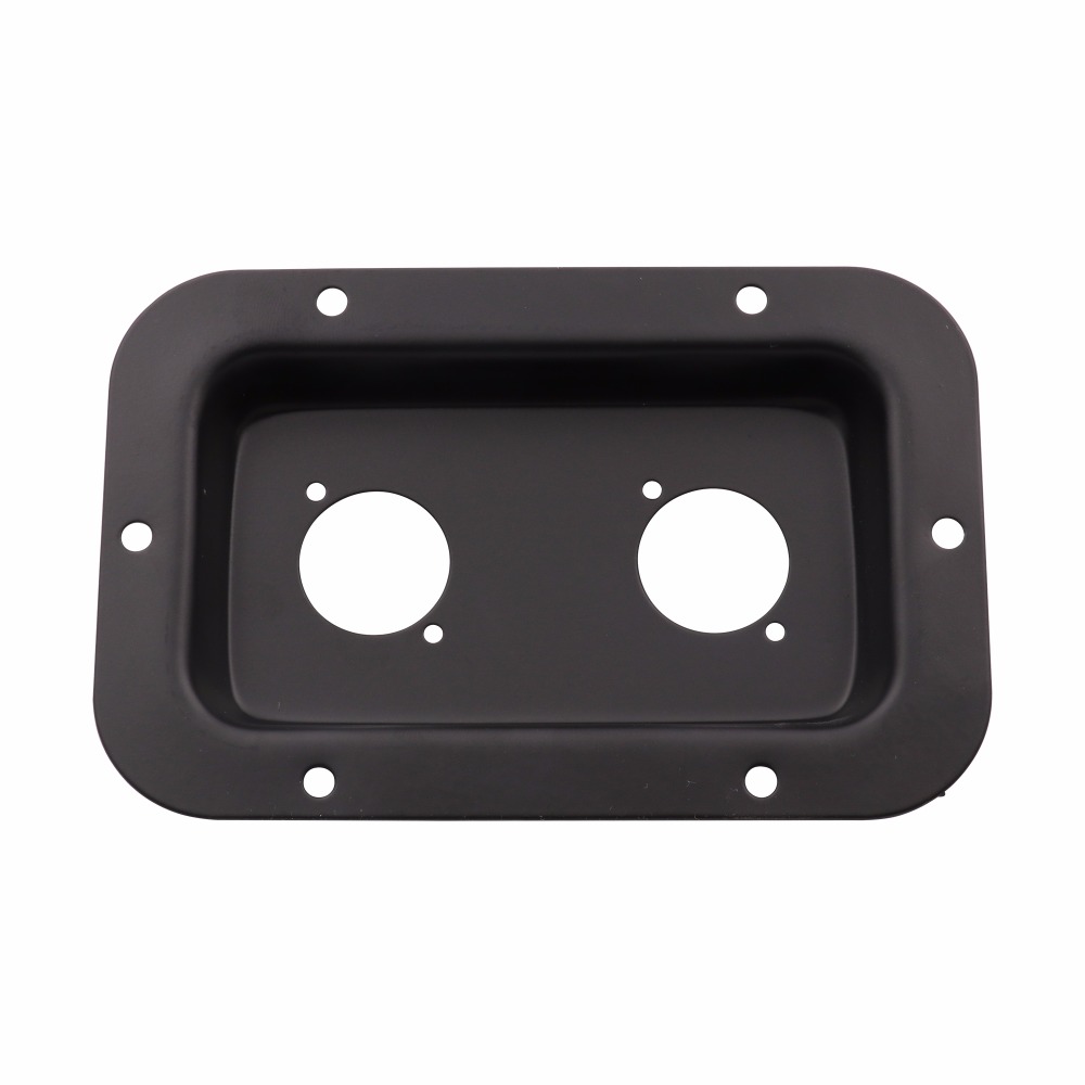 Black Steel Recessed Speakon Jack Plate Xlr Connector For Dish Board ...