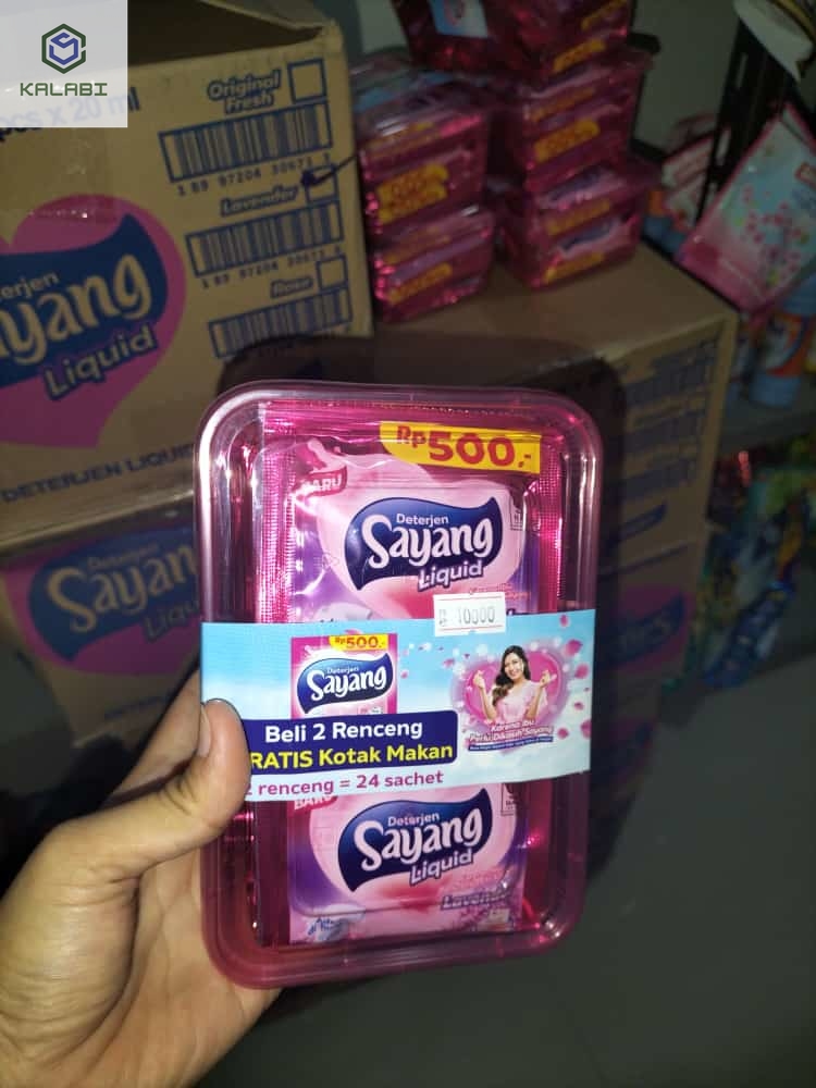 Detergent Sayang liquid 20ml isi 2 renceng 24 sachet free box Cantik ...