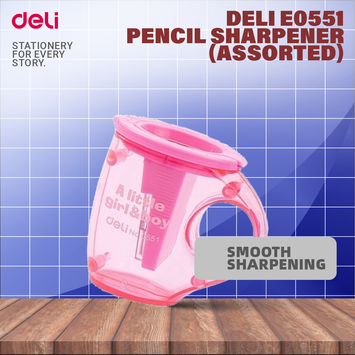 Deli E0551 Pencil Sharpener(Assorted)(Pcs) | Daraz.com.bd