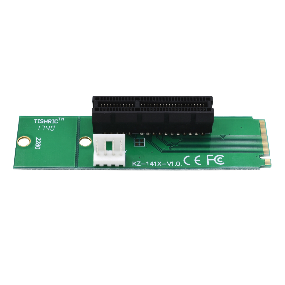 【GlamPoint】TISHRIC NGFF M2 M.2 to PCI-E 4x Slot Riser Card Adapter Male ...