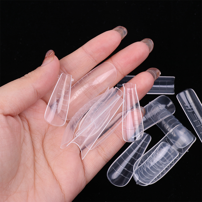 60Pcs ABS Extension False Nail Tips Sculpted Full Cover Nail Tips Fake ...