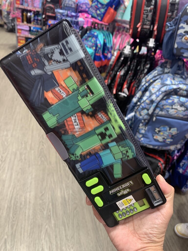 กล่องดินสอ กดปุ่ม Smiggle pop out Pencil Case- Minecraft | Lazada.co.th