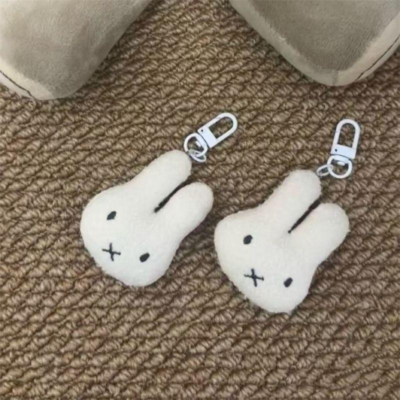 Miffy Cartoon Plush Key Chain Kawaii Anime Creative Doll Simple ...