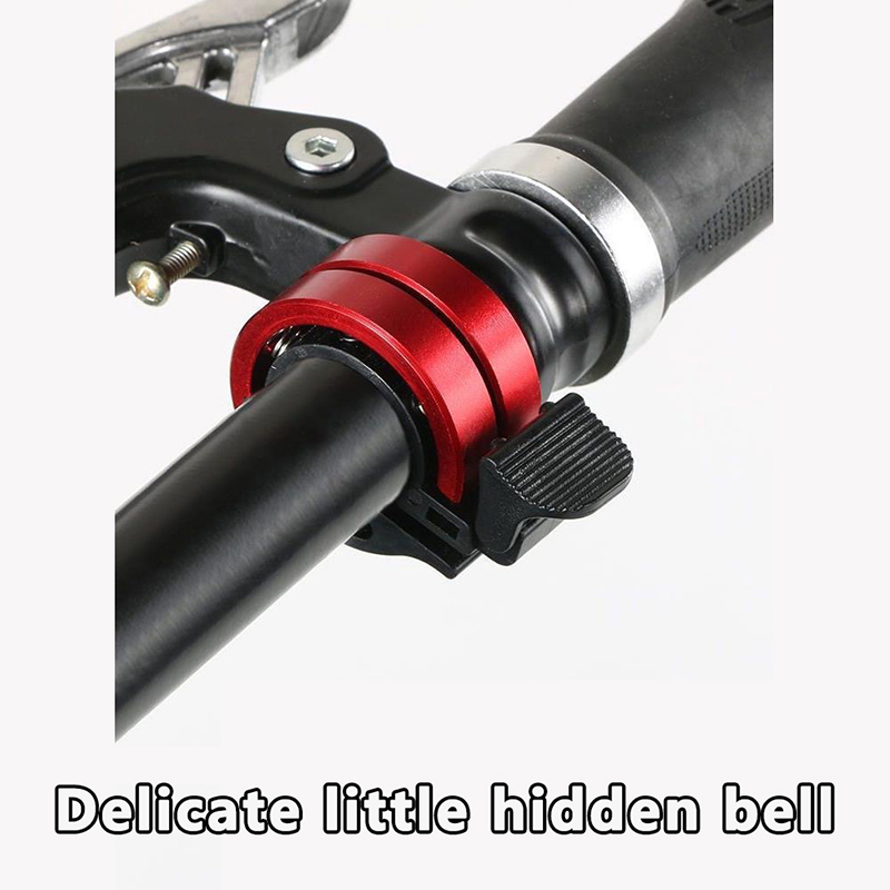 Red Bicycle Bell, Double Bell Aluminum Safety Bicycle Handlebar Bell ...