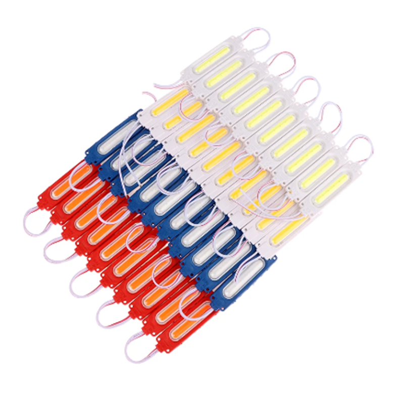 2024 20PCS LED waterproof lens COB module DC 24V 2W bright advertising ...