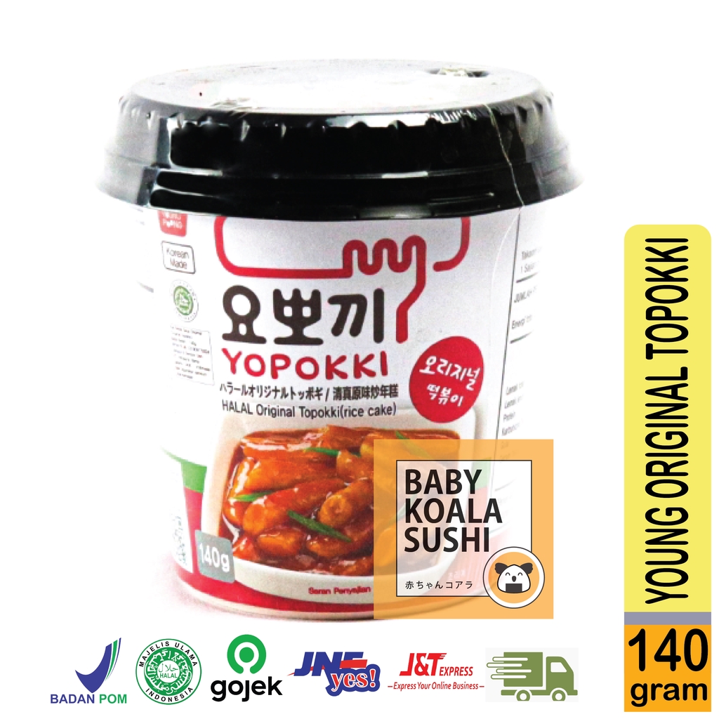 YOUNG POONG YOPOKKI Rice Cake Topokki Cup 140 G Halal Import young-poong-yopokki-rice-cake-topokki-cup-140-g-halal-import