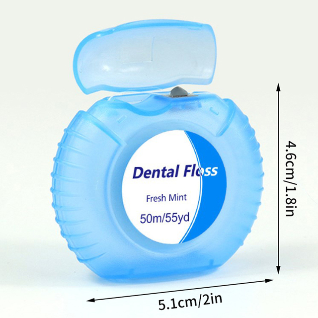 【Free Returns】 1box 50m Dental Floss Teeth Clean Interdental Brush Oral ...