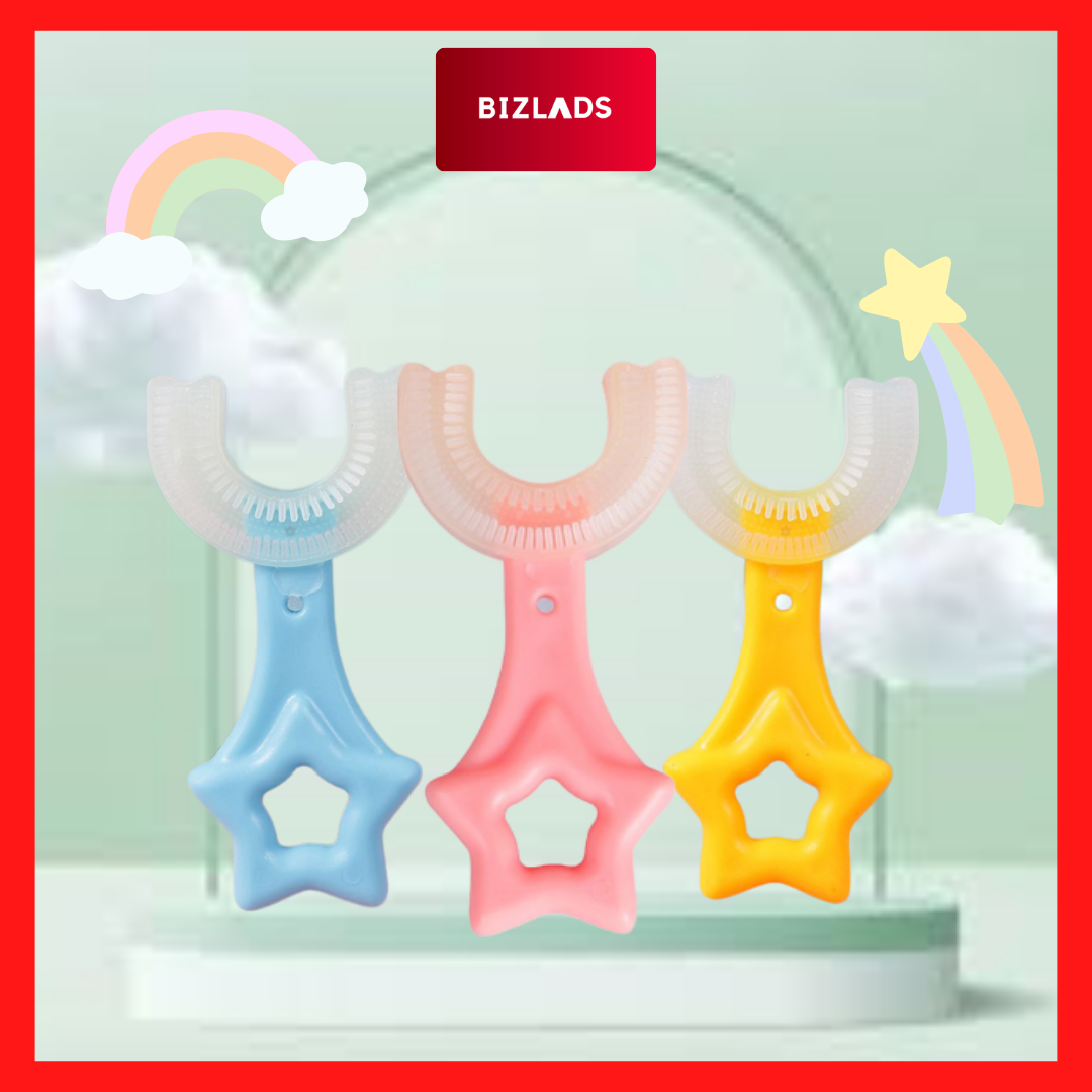 Children U-shaped Toothbrush Oral Shape Tooth Cleaning Tool Kids Teeth ...