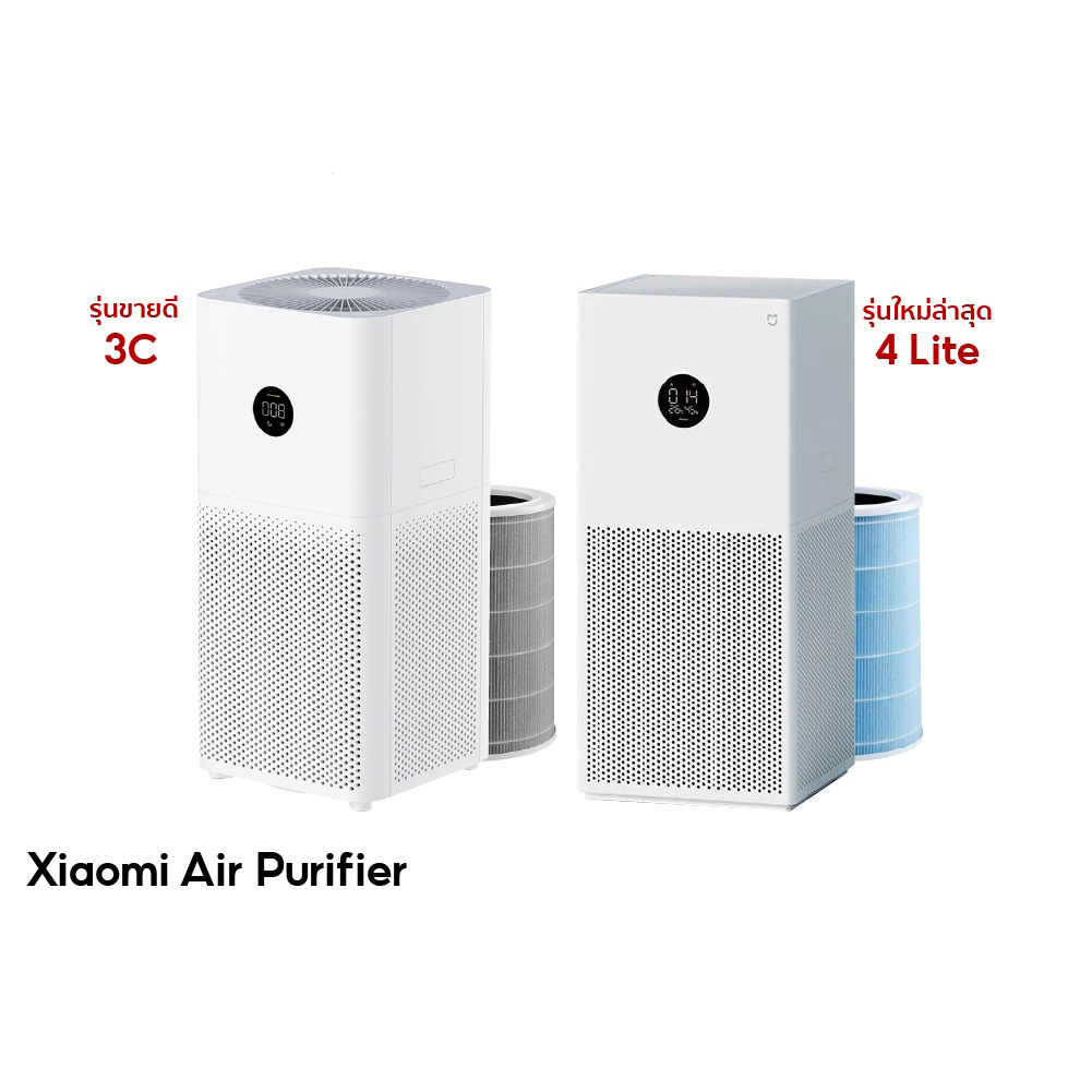Xiaomi Mi Air Purifier HEPA Filter 3C/4Lite/3H/3C/Pro เครื่องฟอกอากาศ ...