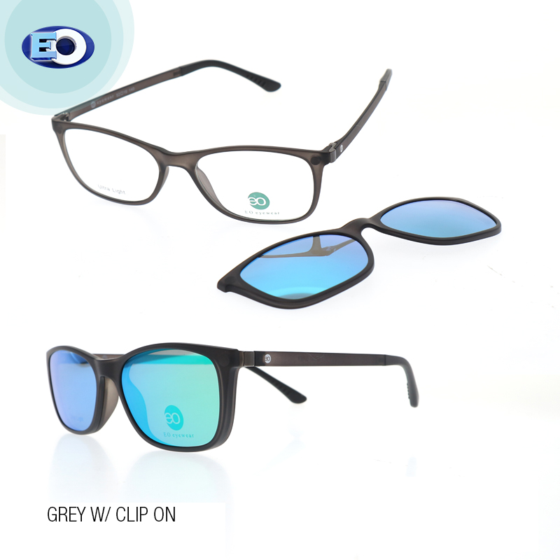 EO Eyewear Clip on Grid Frame with Free Multicoated Lens / Non-graded ...
