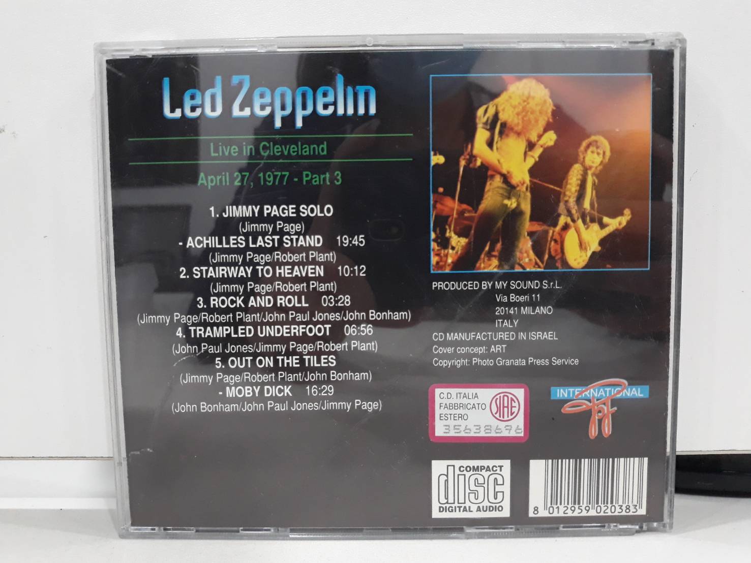 1CD Music ซีดีเพลง LED ZEPPELIN LIVE IN CLEVELAND 1977 - Part 3 ...