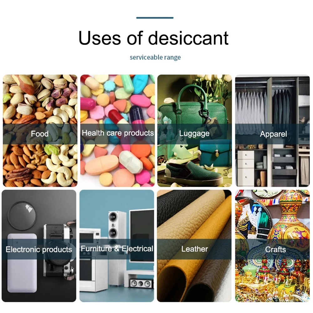 2/5/10/20g Package Non Toxic Silica Gel Desiccant Damp Kitchen Room ...