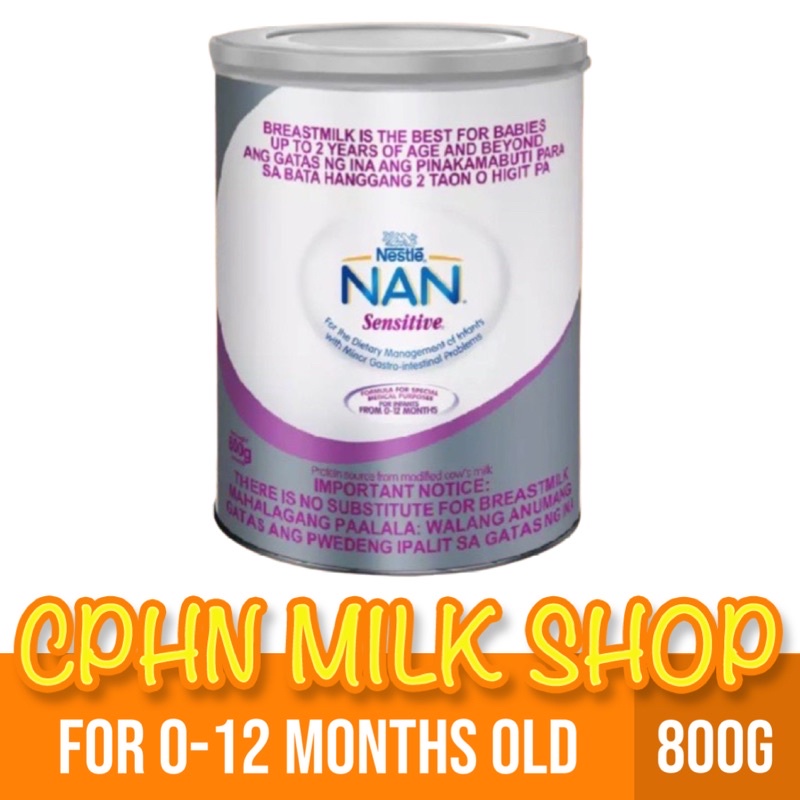 NAN Sensitive 800g 0-12 Months Old Infant Formula | Lazada PH