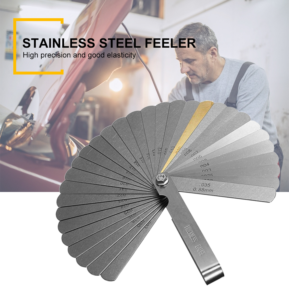 【Toy life hall】Steel 32 0.04-0.88mm Gap Metric Filler Feeler Gauge ...