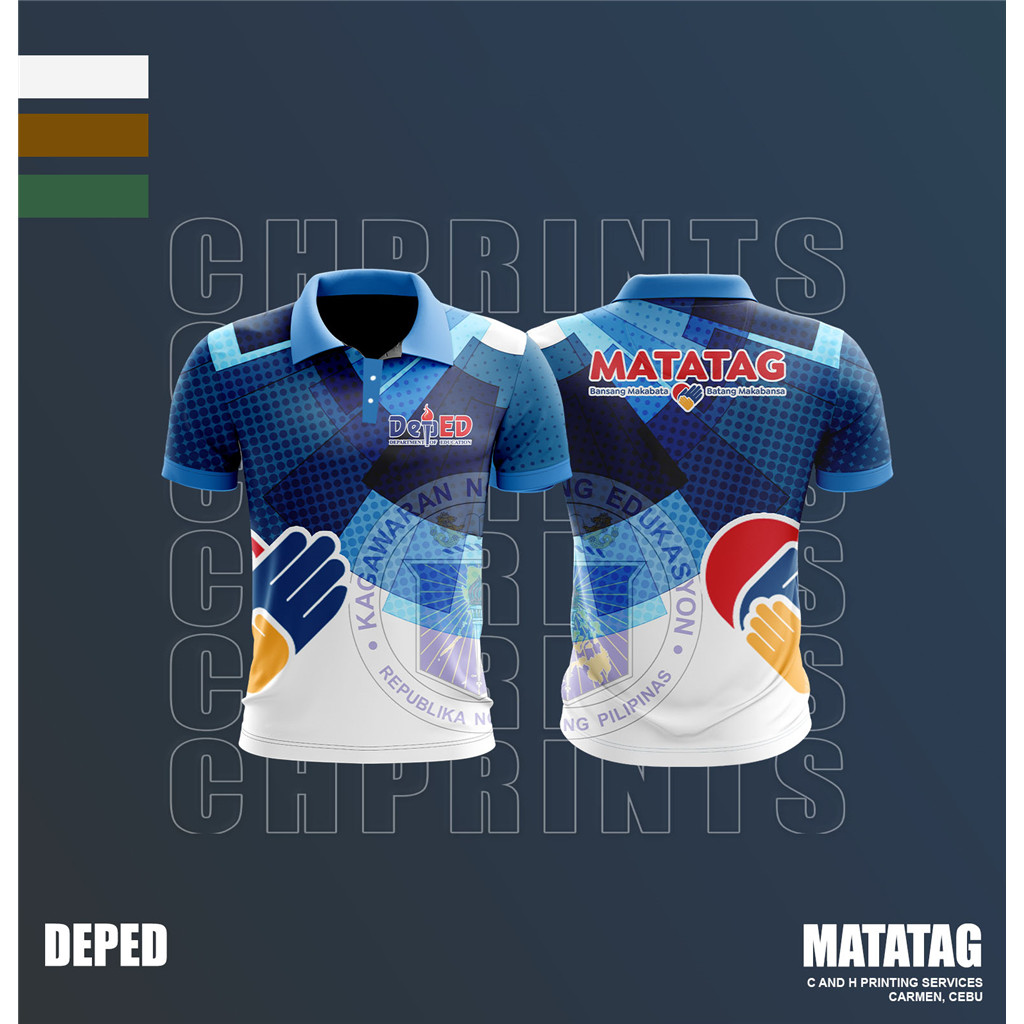 DEPED MATATAG POLO UNIFORM SUBLIMATION POLO-Shirt FOR Men AND WOMEN ...