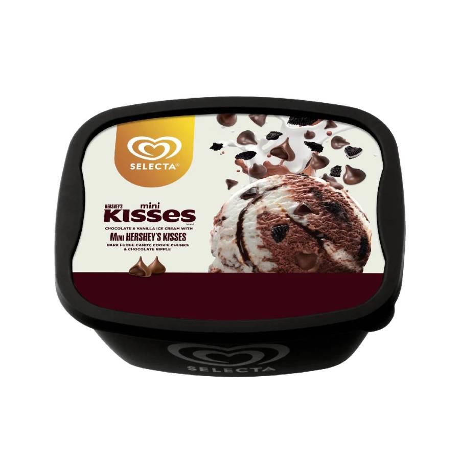 Selecta Hershey's Kisses Chocolate & Vanilla Ice Cream (1.3L) | Lazada PH